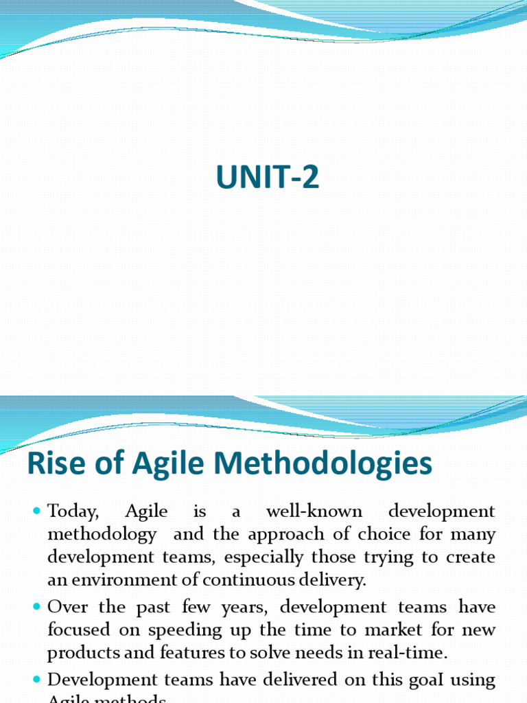 Devops unit-2 (1) | PDF | Scrum (Software Development) | Agile Software Development