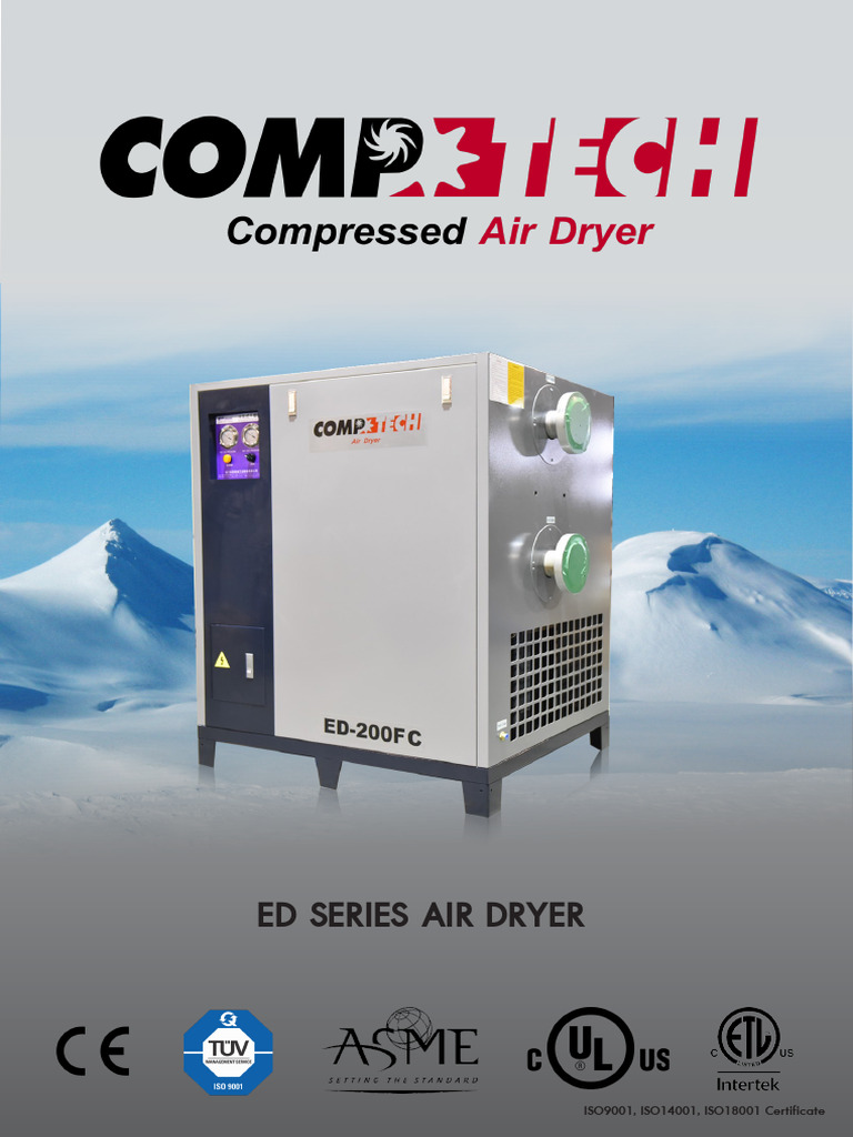 Comptech Air Dryer Catalog V2 | PDF | Heat Exchanger | Clothes Dryer