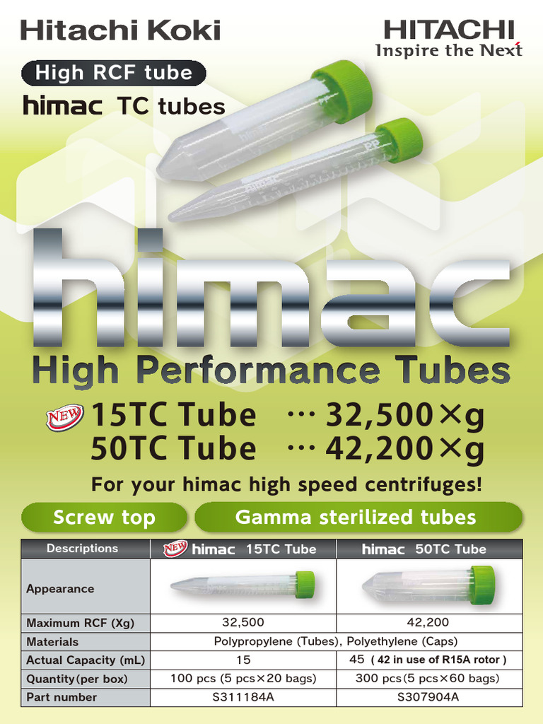 Himac 50TC Tube | PDF