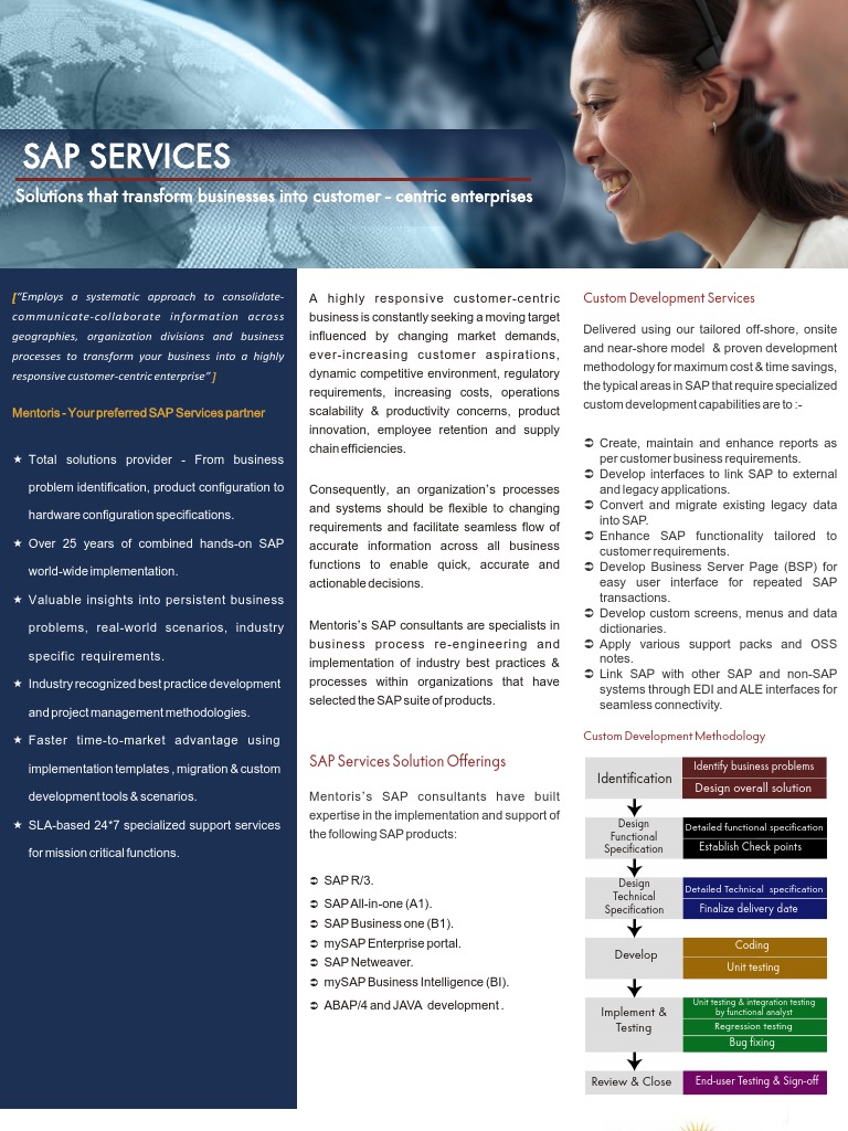 Brochure Sap Services | PDF | Sap Se | Business Process