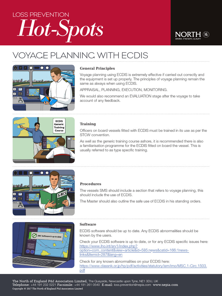 NORTH Hot Spots Voyage Planning With ECDIS PDF | PDF