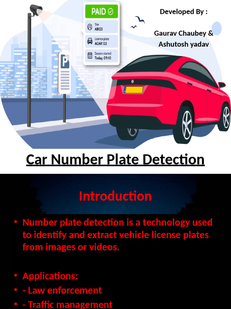 Vehicle License Plate Detection Guide | PDF