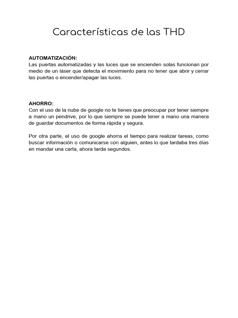 Características de Las THD | PDF