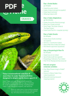 Anatomy and Types of Snake Scales | PDF | Snake | Zoology