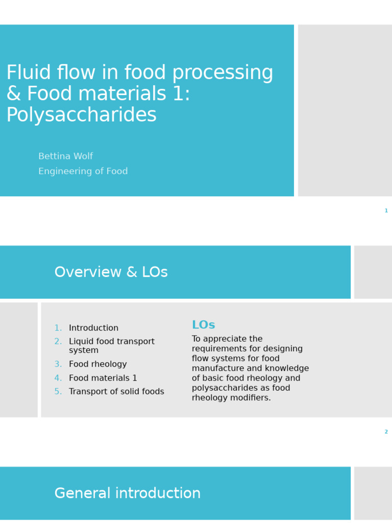 Session 2 - Fluid Flow - Food Materials 1 | PDF | Viscoelasticity ...