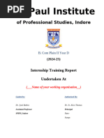 Final Internship Report Format Sequence | PDF | Internship | Job Hunting