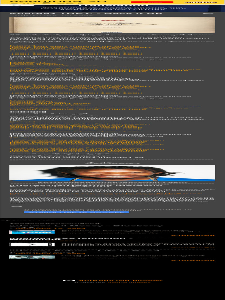 แปลเพลง THEY. - Back It Up | PDF