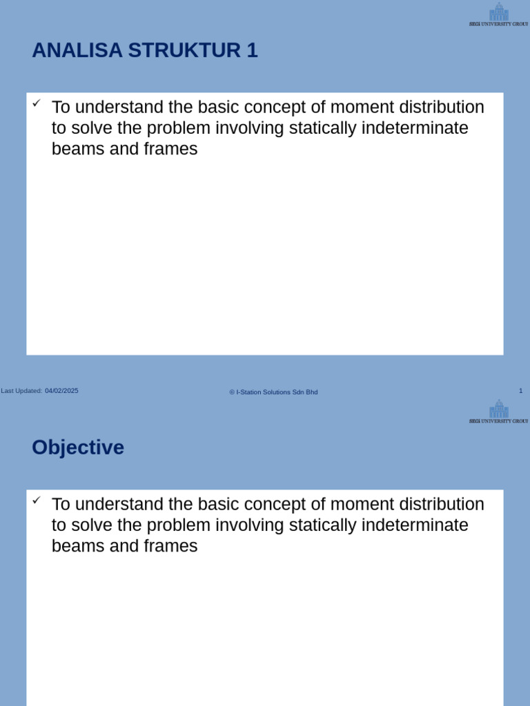 Moment Distribution Method - PPTX | PDF | Mechanics | Mechanical ...