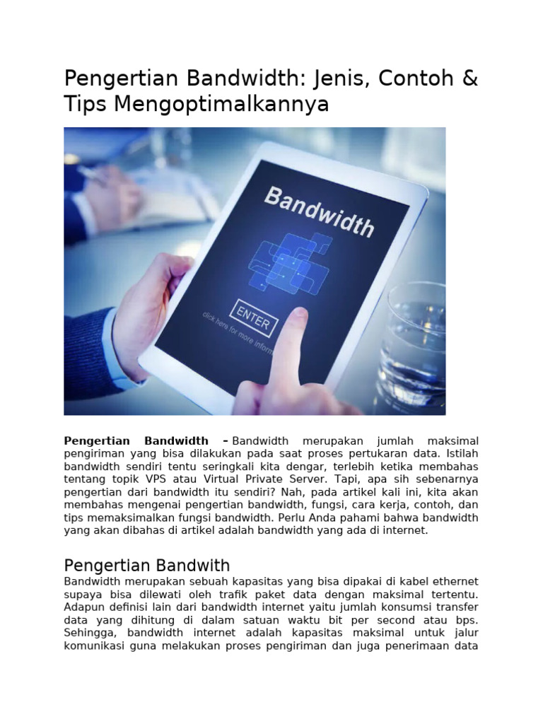 Mengenal Bandwidth | PDF