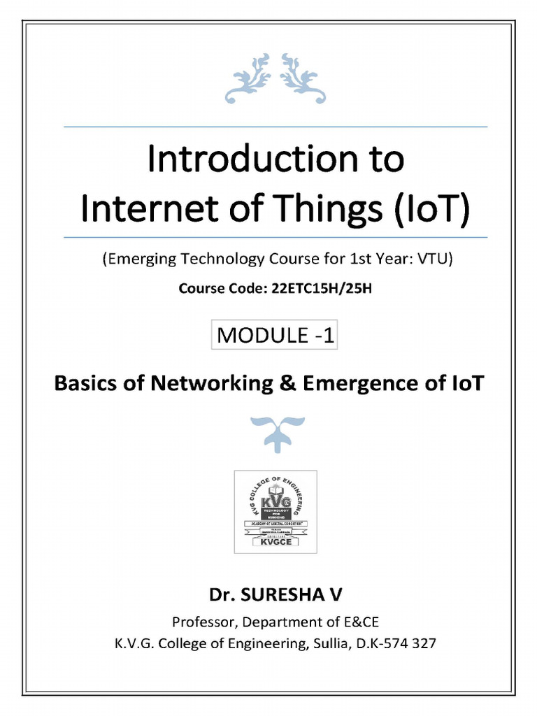 IoT Module - 1 | PDF