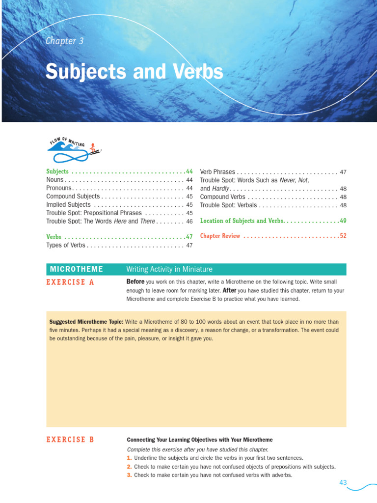 4mg3-4 Ws Subjects and Verbs | PDF | Subject (Grammar) | Pronoun