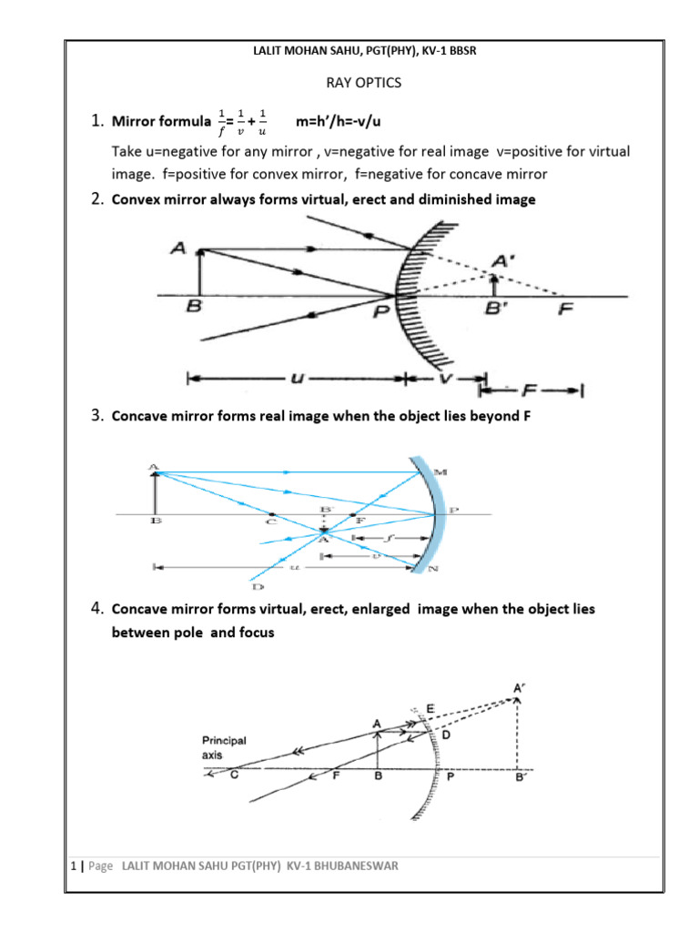 ray optics -2 | PDF | Atomic | Glass Engineering And Science