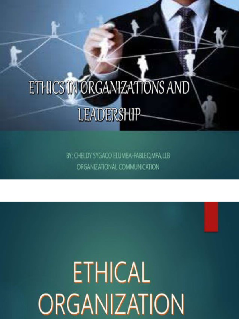 Chap 7 Ethics Organization Leadership | PDF