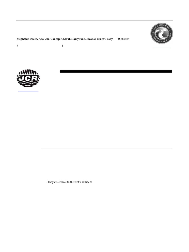 Spur_and_groove_distribution_morphology | PDF | Coral Reef | Reef