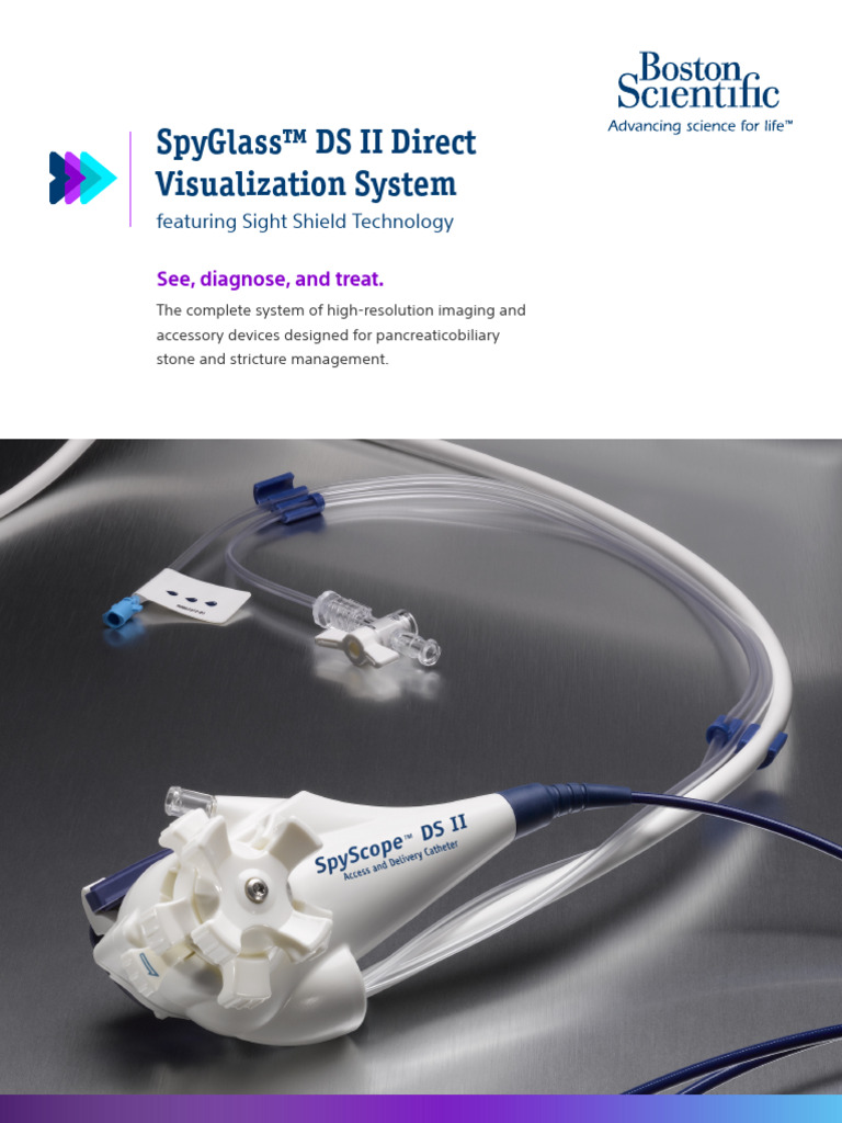 ENDO 324201 AD SpyGlass DS II Direct Visualization System Brochure ...