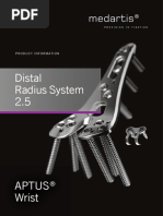 Medartis Distal Radius Surgical Technique | PDF | Drill | Limbs (Anatomy)