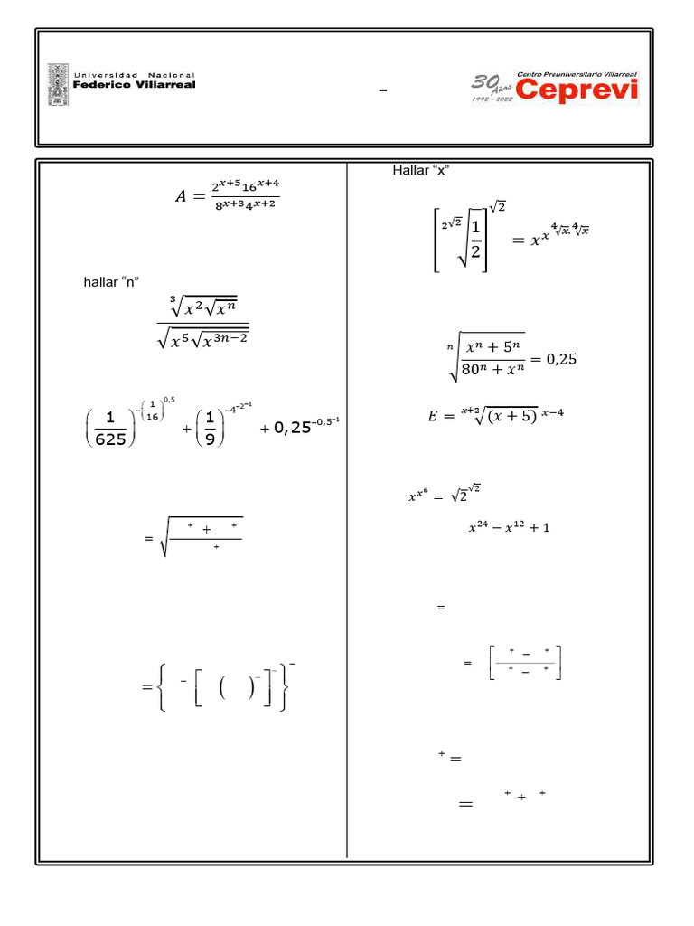 Álgebra 1 | PDF