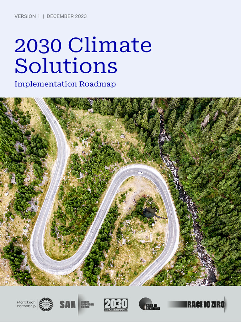 2030 Climate Solutions Publication Implementation Roadmap | PDF ...