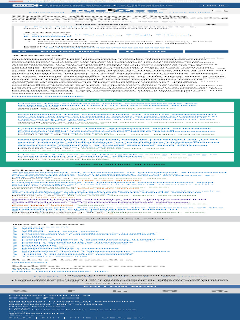 Hindfoot Alignment of Hallux Valgus Evaluated by a Weightbearing Subtalar X-ray View - PubMed ...