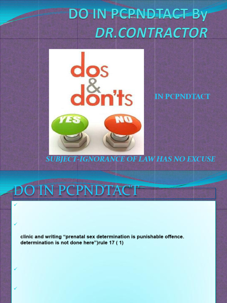 Must Follow Rules For PCPNDT | PDF | Medical Ultrasound | Health Care