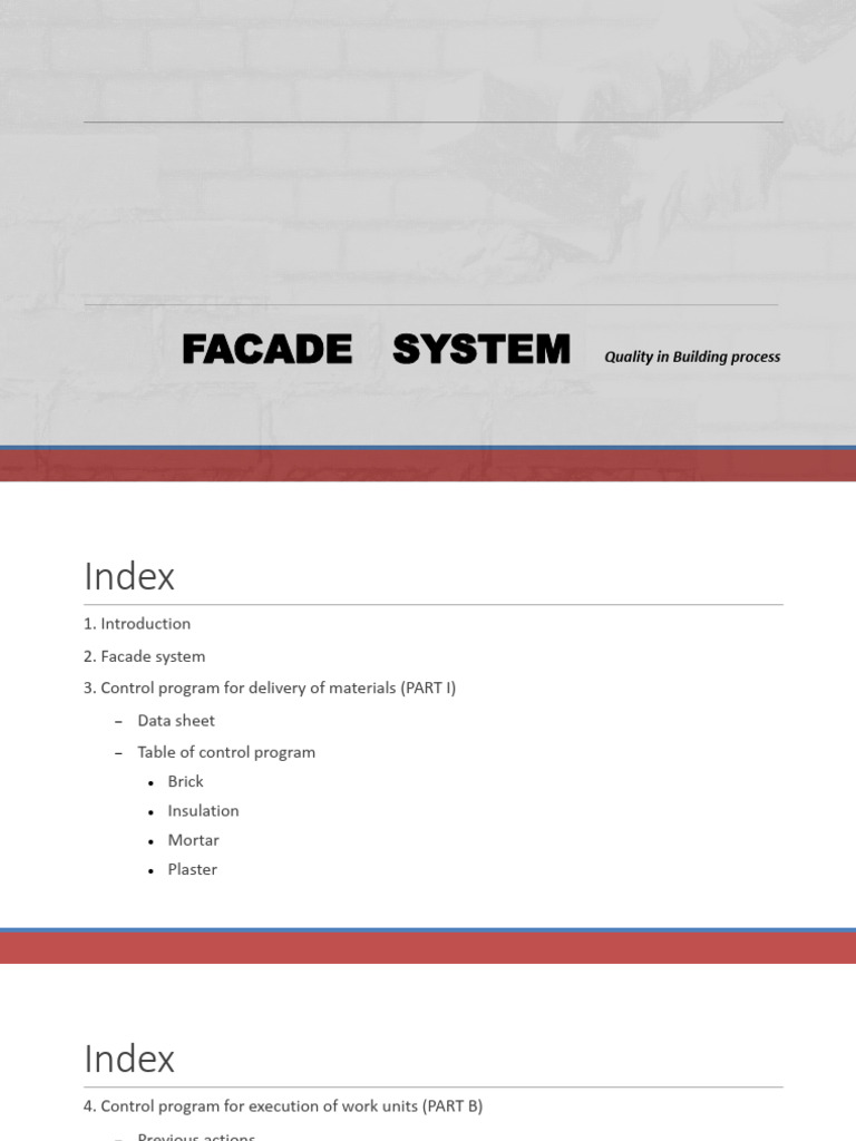 Facade system | PDF | Plaster | Mortar (Masonry)