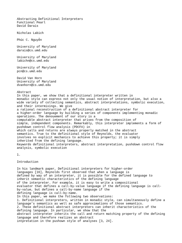 Abstracting Definitional Interpreters.pdf-cdeKey_1A60742AFB9348AB99807B1D090E1B10 | PDF ...