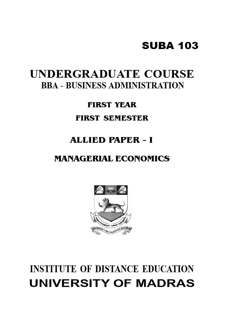 Managerial Economics SSDD | PDF | Demand | Demand Curve