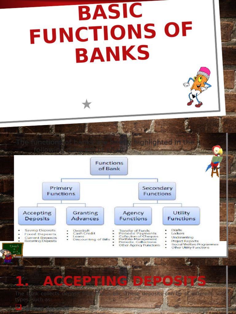 Basic Functions of Banks | PDF | Transaction Account | Banks
