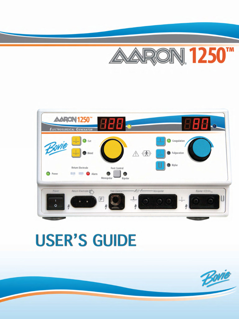 Aaron 1250 - User Manual | PDF | Electricity