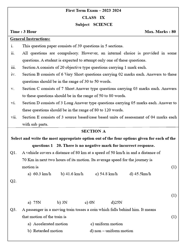 Sample Paper | PDF | Weight | Acceleration
