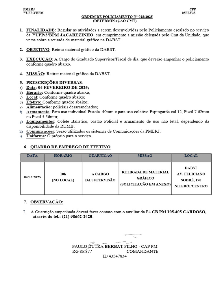 Opol 028 - Retirada de Material p4 | PDF