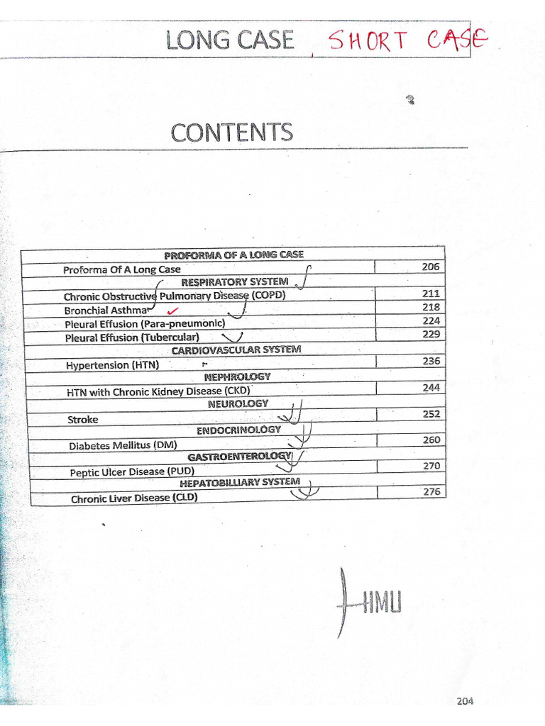 History Long Case Medicine | PDF