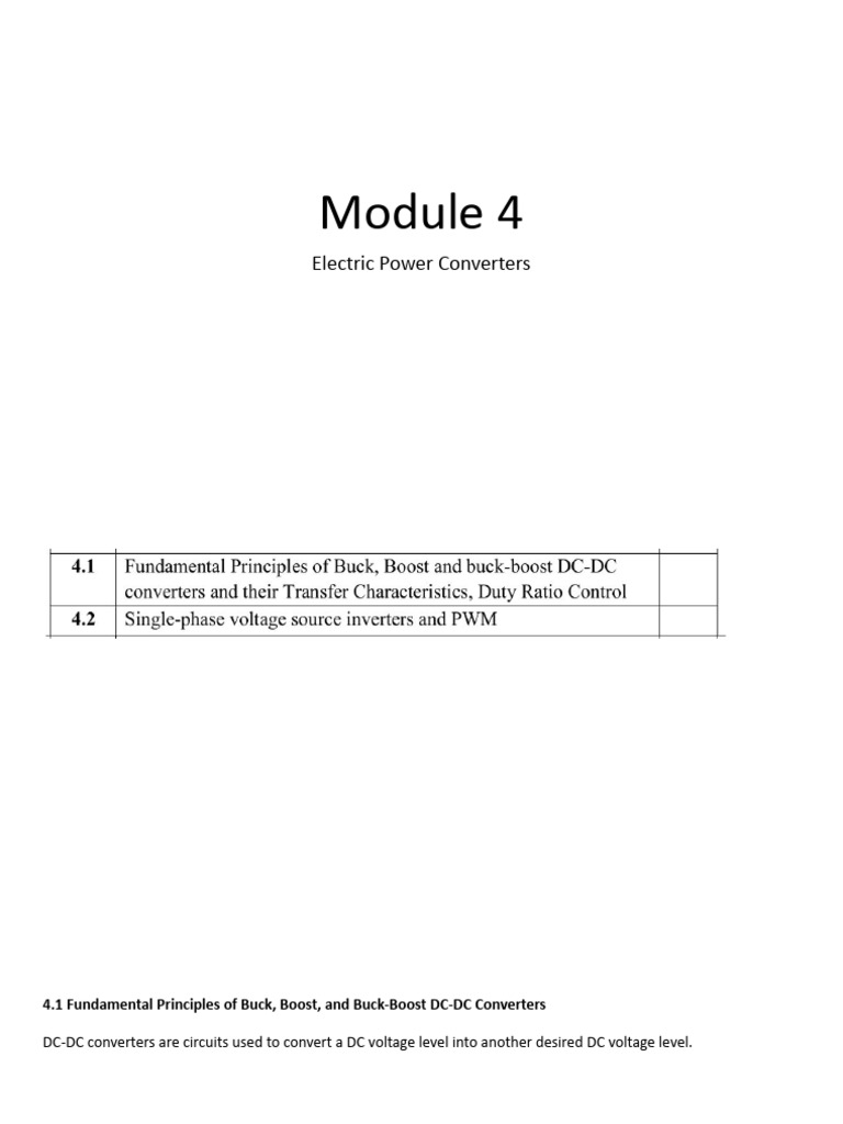 Module 4-Electric Power Converters | PDF | Rectifier | Electrical Engineering