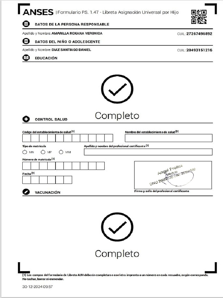 LIBRETA ANSES CONFIRMA | PDF