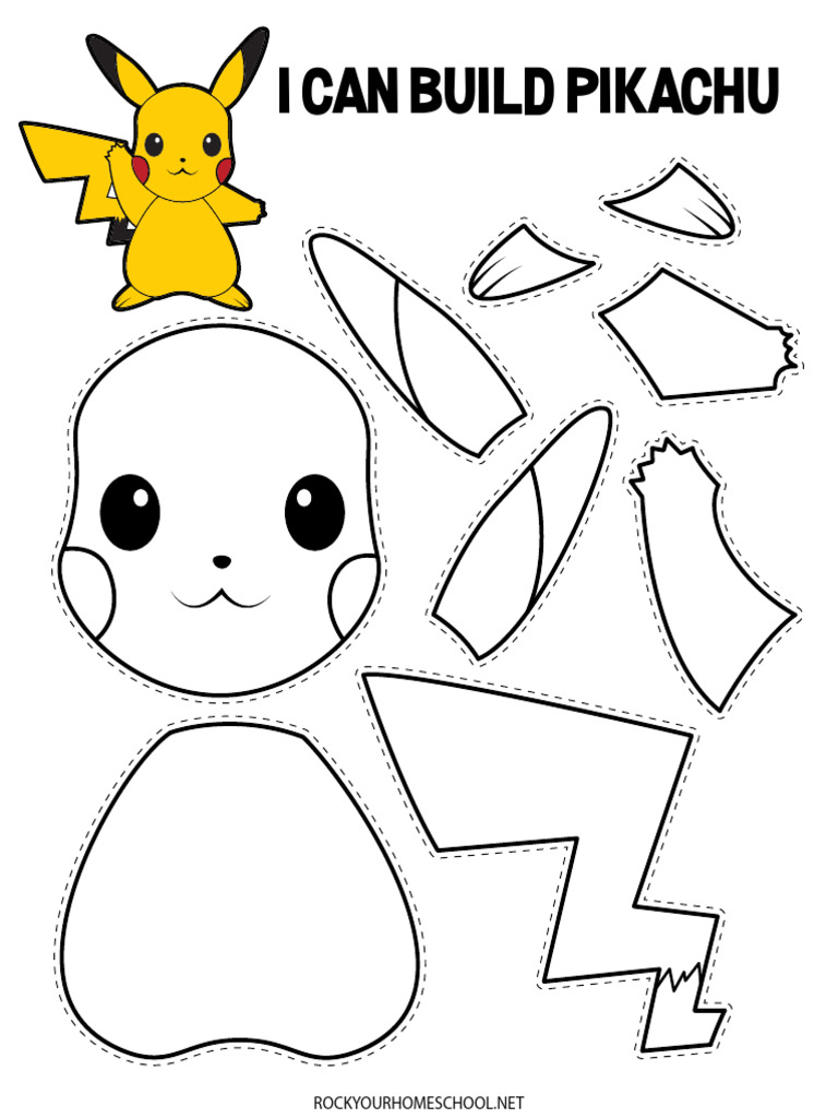 Pokemon Printable Crafts Pack | PDF | Characters Created | Pokémon