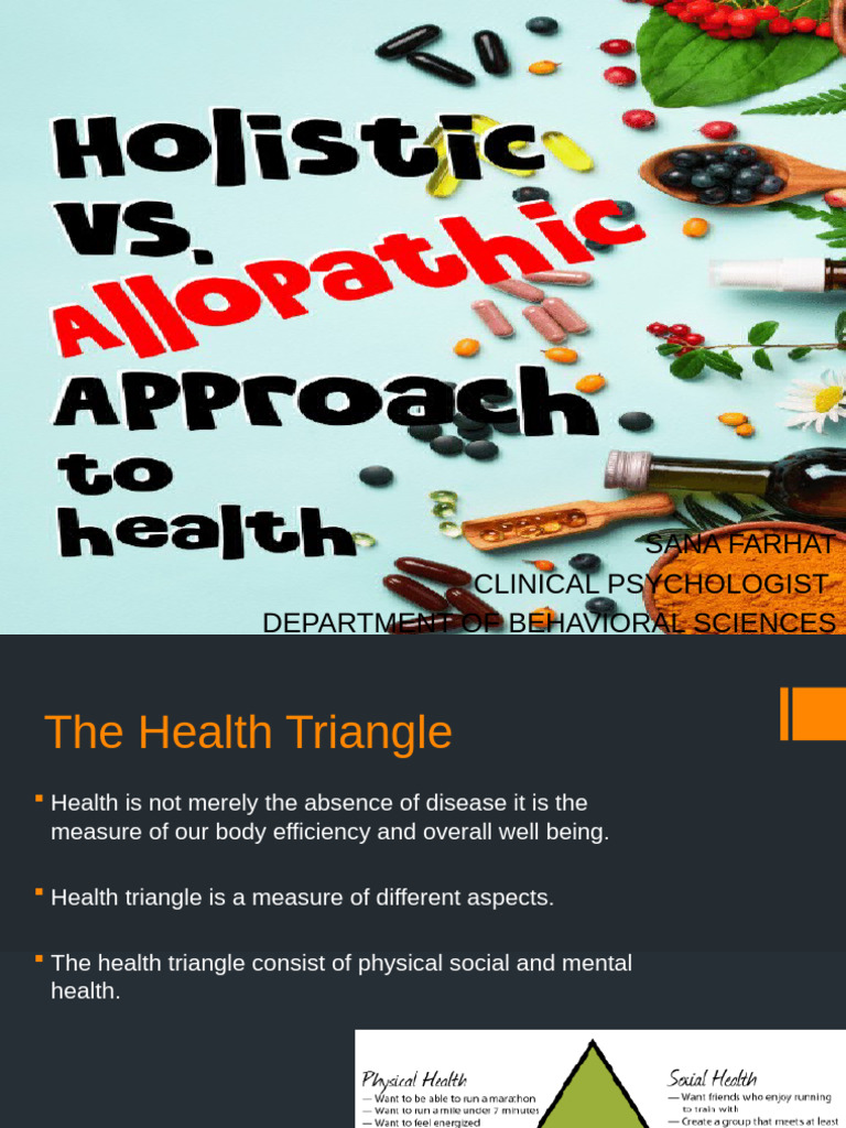 Holistic Medicine and Health Triangle Overview | PDF | Alternative ...