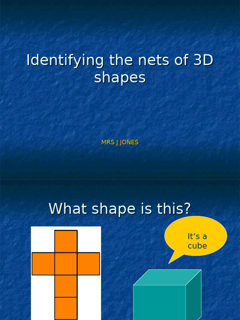 3d Shapes Nets | PDF