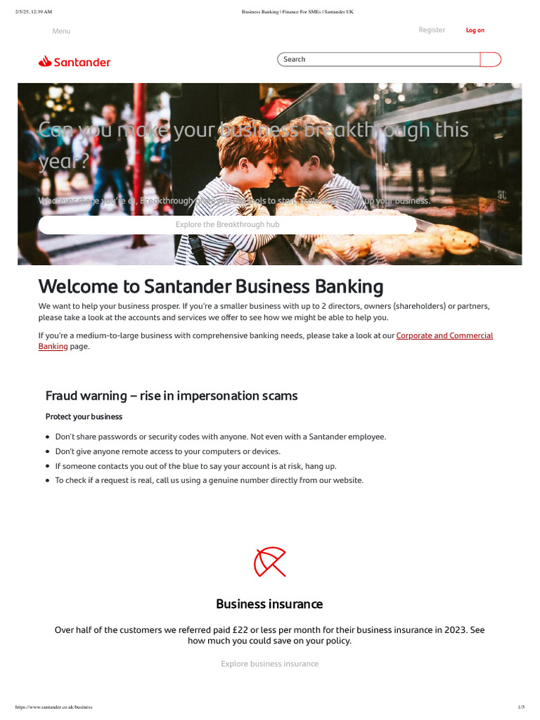 Santander Business Banking Overview | PDF | Banks | Small And Medium ...