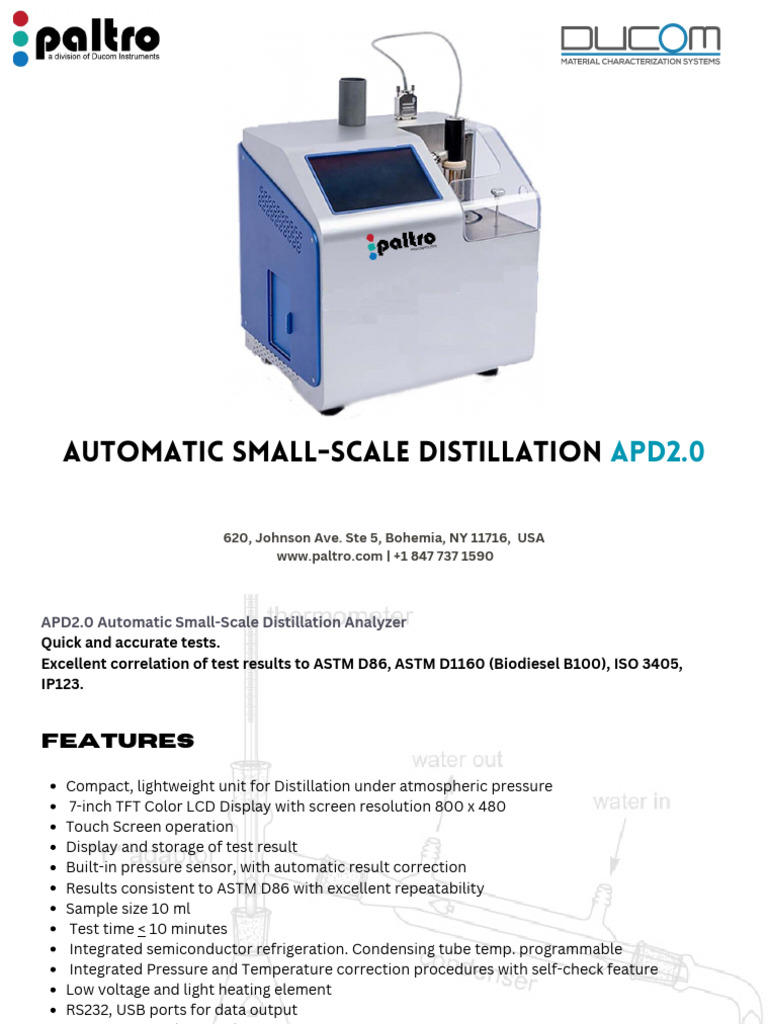 APD2.0 Auto Small Scale Distillation | PDF