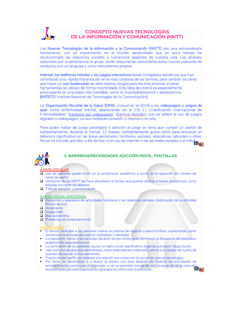 20 Resumen Adicción Móvil, Pantallas (NNTT) | PDF