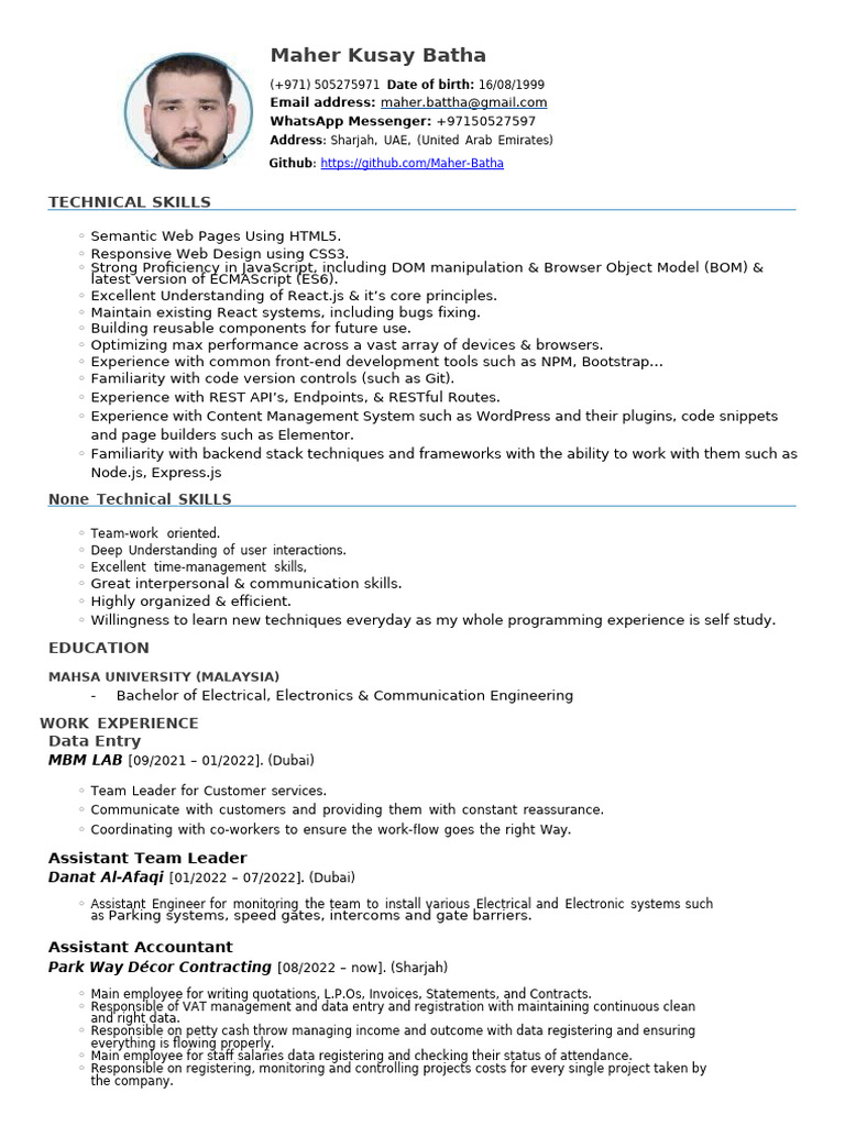 Maher CV | PDF | Java Script | Document Object Model Maher CV | PDF | Java Script | Document Object Model