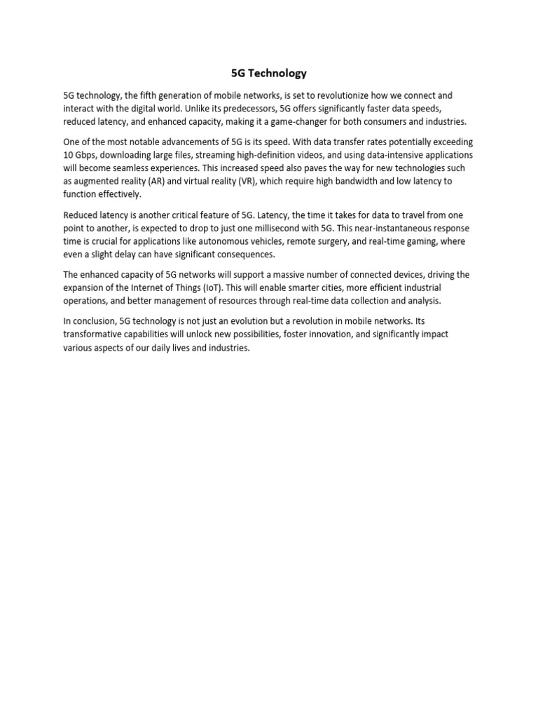 Revolutionizing Connectivity with 5G | PDF