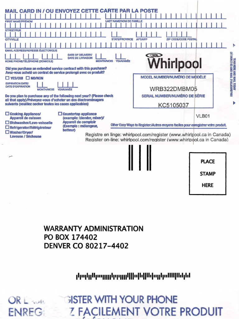 Whirlpool Refridgerator Misc | PDF