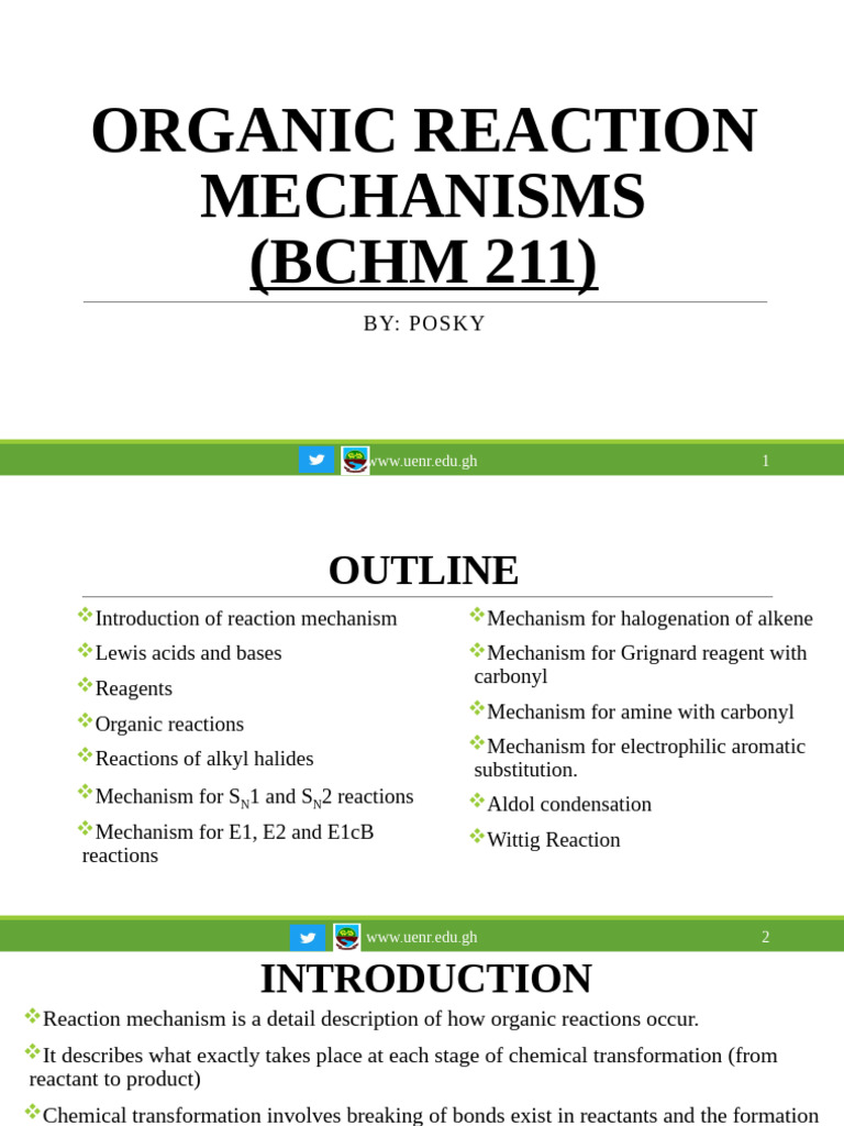 Organic Reaction Mechanisms Overview | PDF | Chemical Reactions | Aldehyde