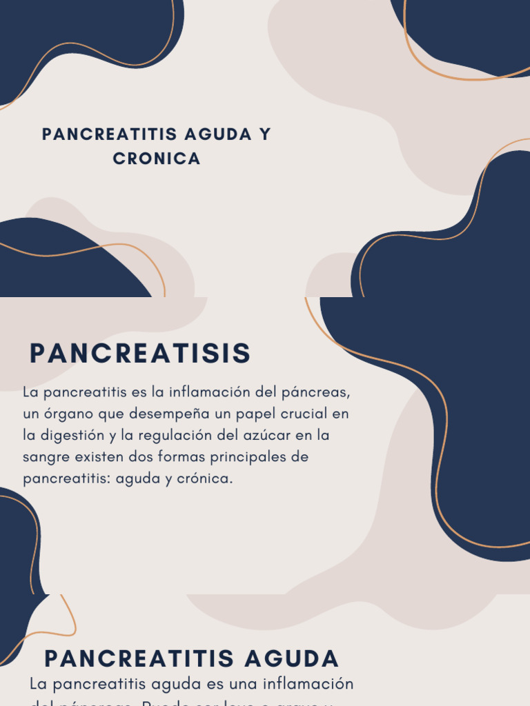 Pancreatitis Aguda y Cronica.pdf | PDF | Páncreas | Enfermedades y trastornos