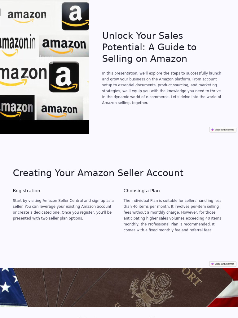 Amazon Selling Success Guide | PDF | Identity Document | Marketing