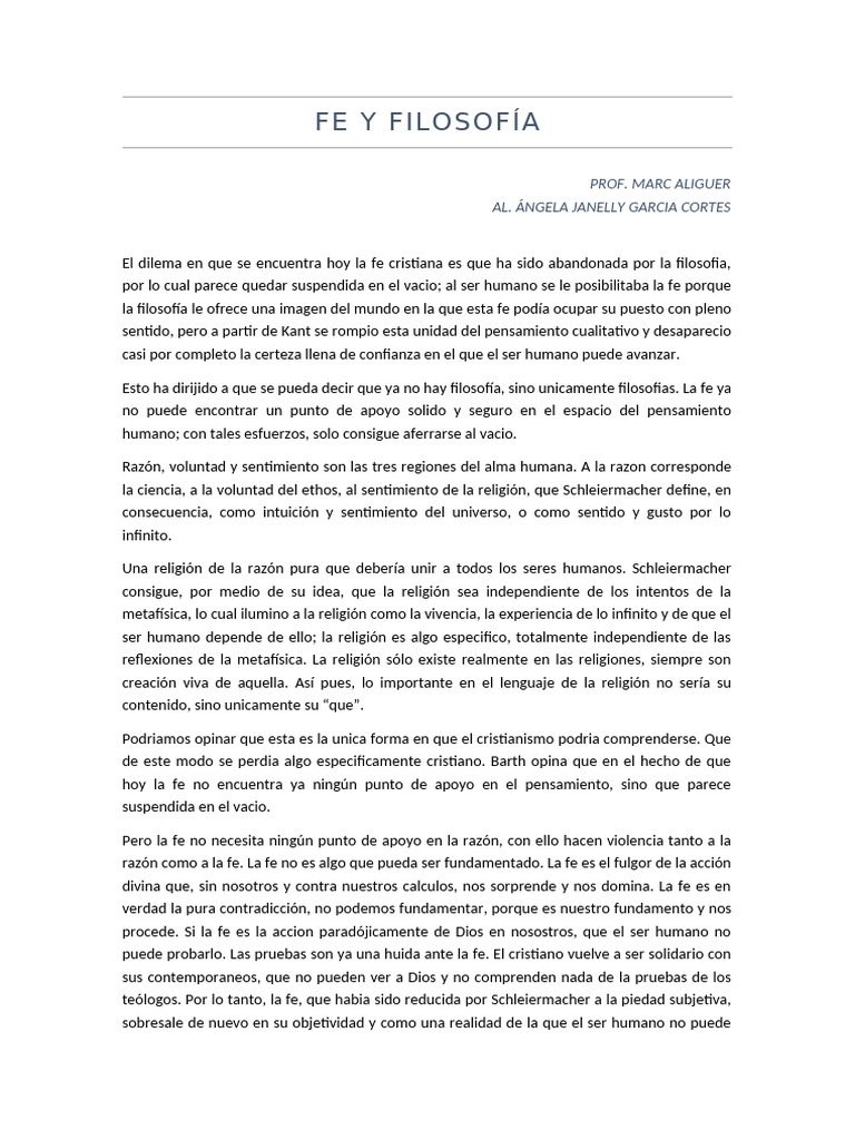 Fe y Filosofia | PDF | Verdad | Metafísica