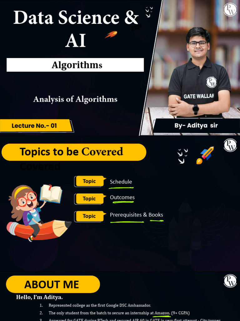 Data Science & AI: Algorithm Analysis Guide | PDF | Graph Theory | Combinatorics