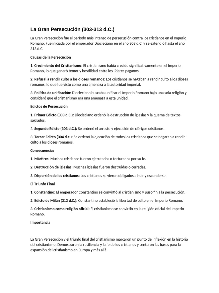 La Gran Persecución | PDF