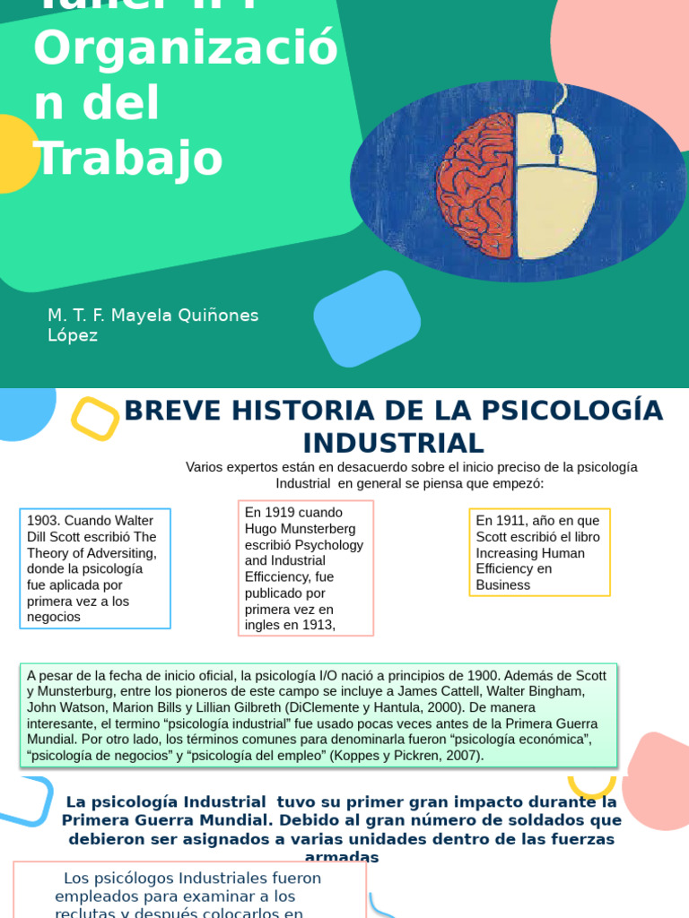 01 Psicologia Del Trabajo | PDF | Sicología | Psicología industrial y organizacional